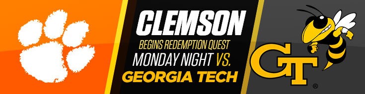 Clemson Tigers vs. Georgia Tech Yellow Jackets NCAAF Odds (09/05/22)